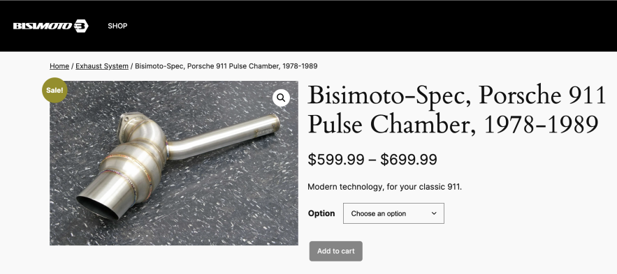 For Sale - Bisimoto Pulse Chamber to suit 911 SC - General Marketplace ...